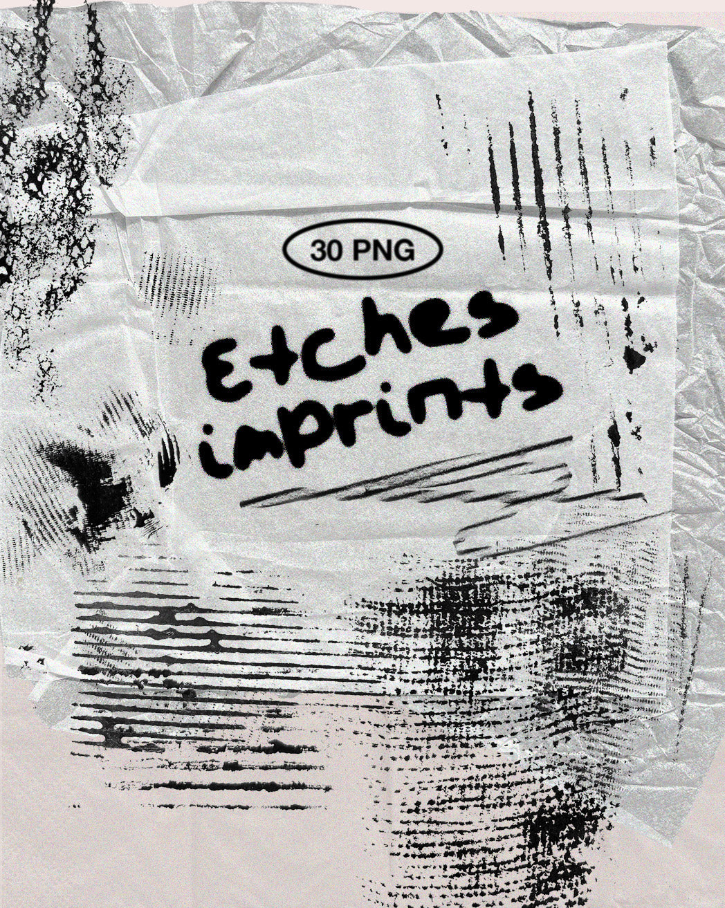 Etches and Imprints - 30+PNG grunge elements – Maria Tokar | Poster Design